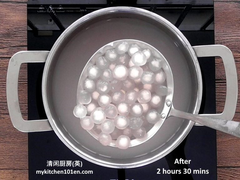 How to Cook Big Sago Pearls-Whole & Chewy - MyKitchen101en.com