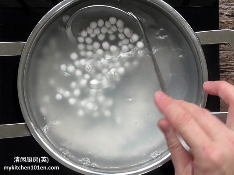 How to Cook Big Sago Pearls-Whole & Chewy - MyKitchen101en.com