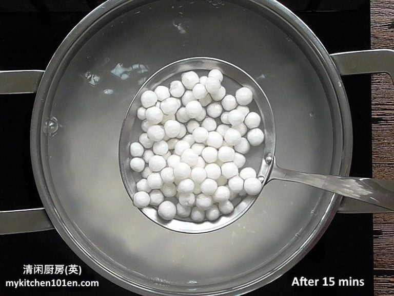 How to Cook Big Sago Pearls-Whole & Chewy - MyKitchen101en.com