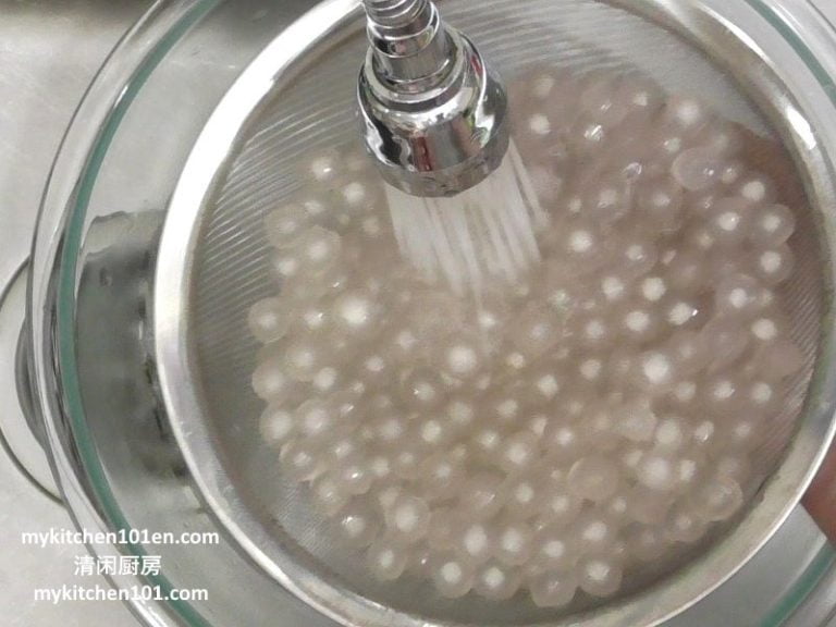 How to Cook Big Sago Pearls-Whole & Chewy - MyKitchen101en.com