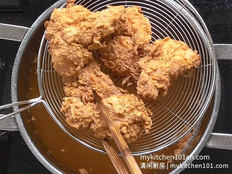 Perfect Crusted Crispy Fried Chicken Wings - MyKitchen101en.com