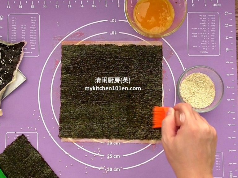 Crispy Seaweed Cracker (Nori Cracker) - MyKitchen101en.com