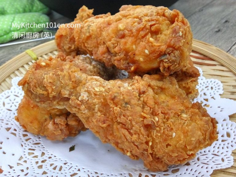 Hot and Spicy Sesame Fried Chicken Drumstick - MyKitchen101en.com