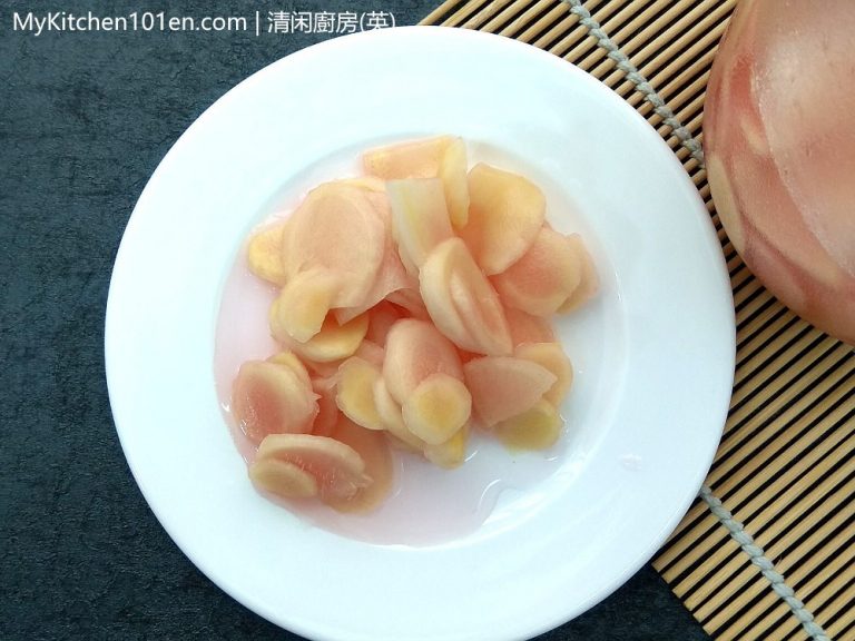 Homemade Pickled Ginger - Quick and Easy - MyKitchen101en.com