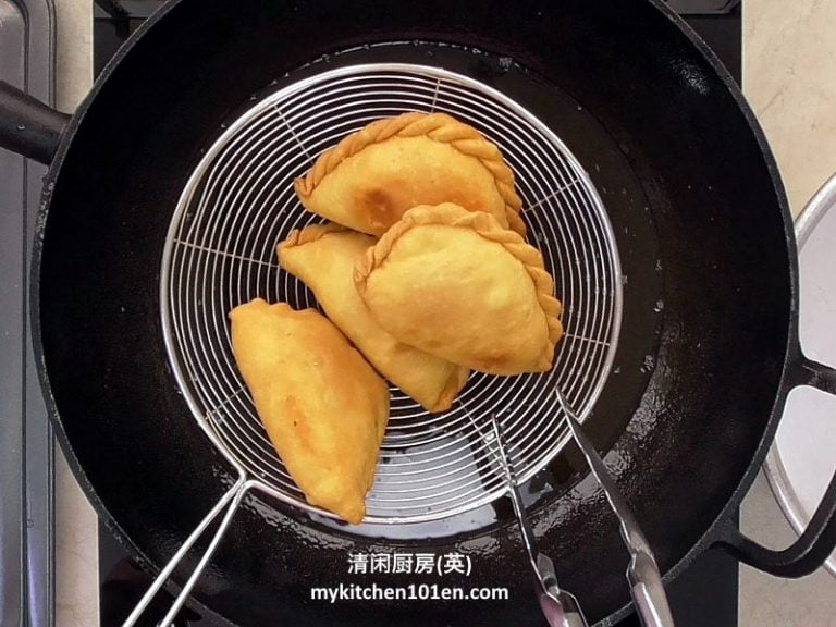 Delicious Sweet Taro Paste Puff-Made with Fresh Taro - MyKitchen101en.com