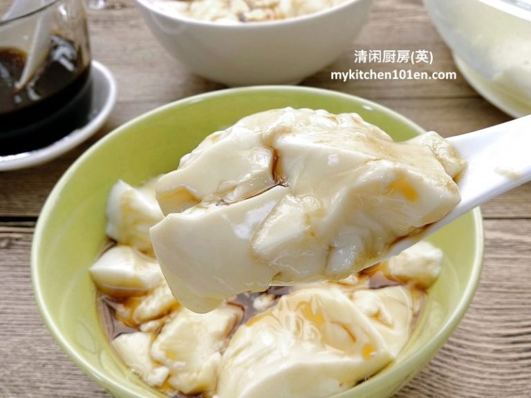 Smooth Hot Tau Fu Fa (with GDL, No Gypsum Powder) - MyKitchen101en.com