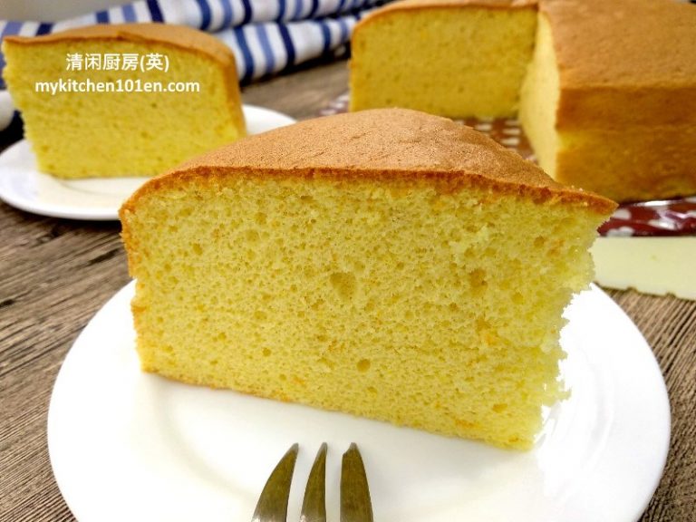 Zesty Orange Sponge Cake Recipe- Made with Fresh Orange ...