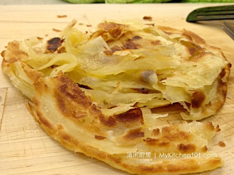 How to Make Crispy and Flaky Layered Paratha (Roti Canai, Flatbread ...
