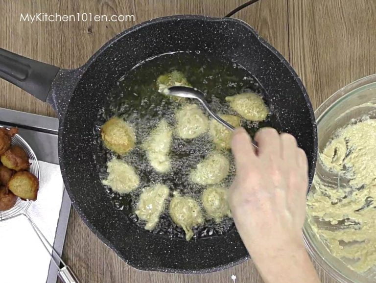 Fried Banana Fritter Balls (Cekodok Pisang) with Shredded Coconut ...