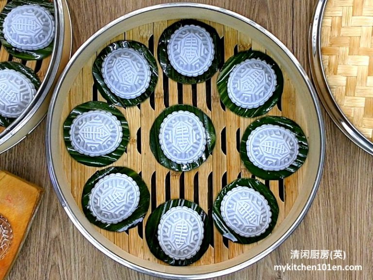 Delicious Blue Pea Angku Kuih (Low-Sugar Pumpkin Sweet Potato Paste ...