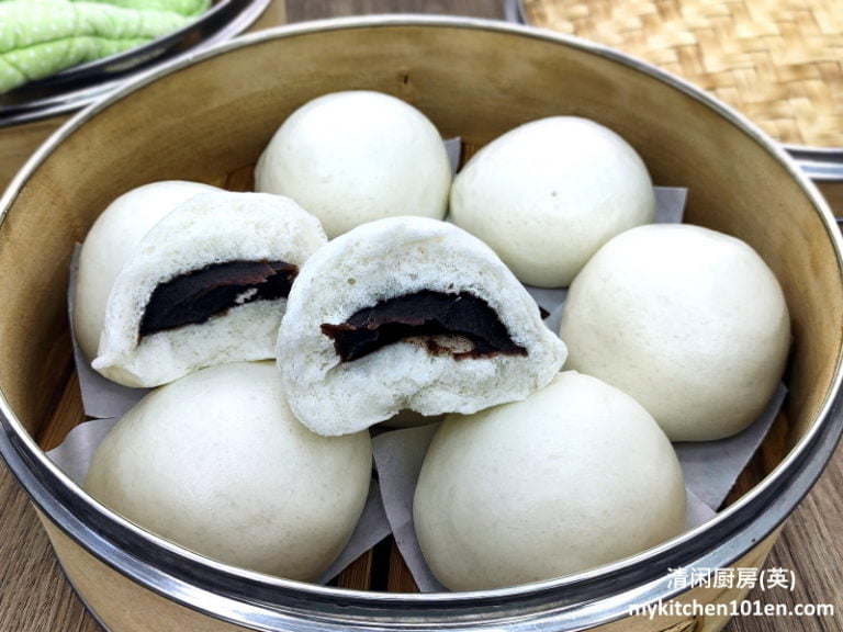 Soft Fluffy Tau Sa Pao/Red Bean Pao (Chinese Steamed Bun)-with Homemade ...